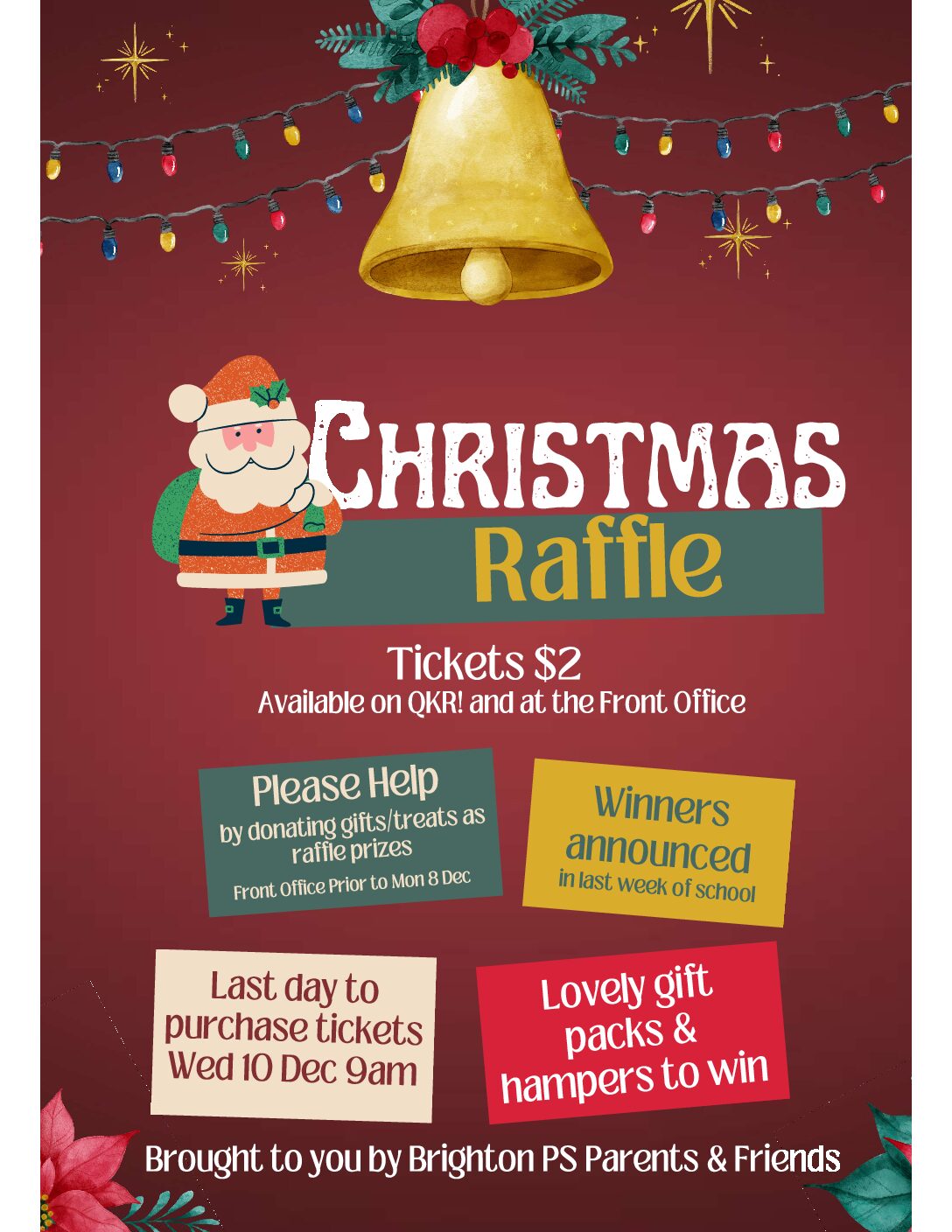 CHRISTMAS RAFFLE | Brighton Primary School & Centre of Deaf Education